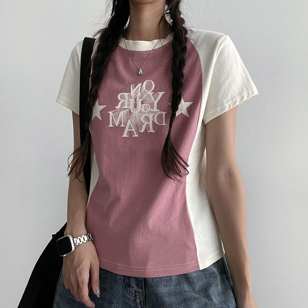 バイカラー半袖Tシャツ(4color) | ファッション通販サイト NUGU