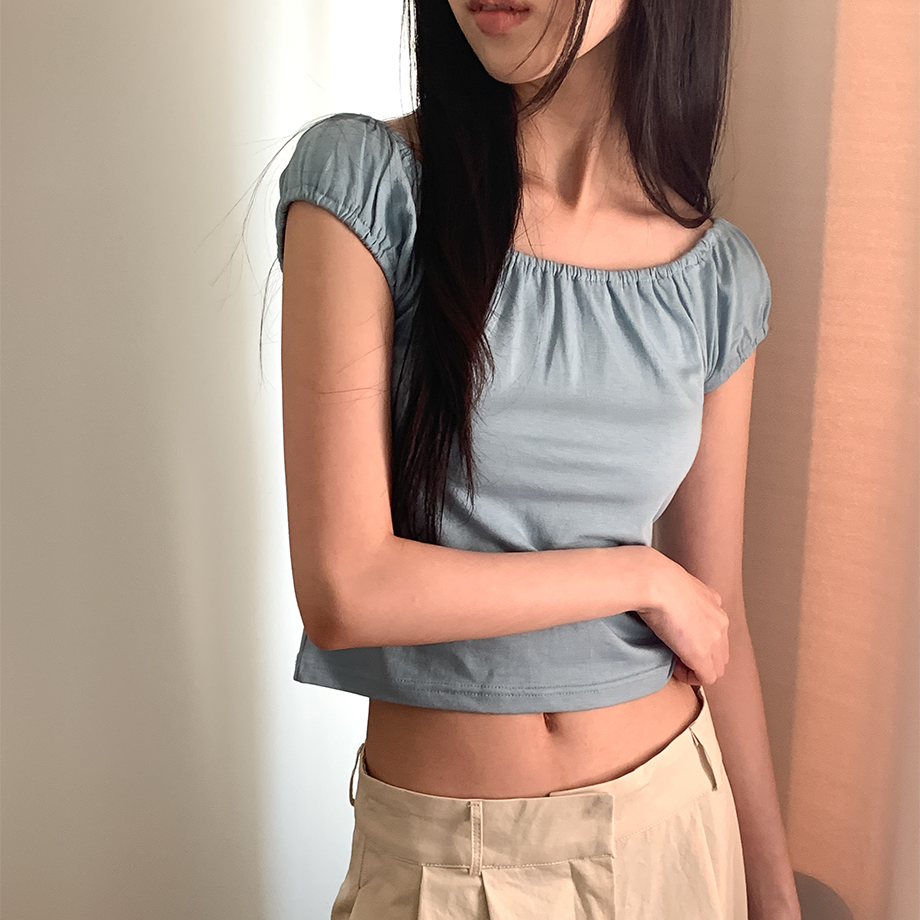 シャーリングゴム2WAY半袖Tシャツ | ファッション通販サイト NUGU