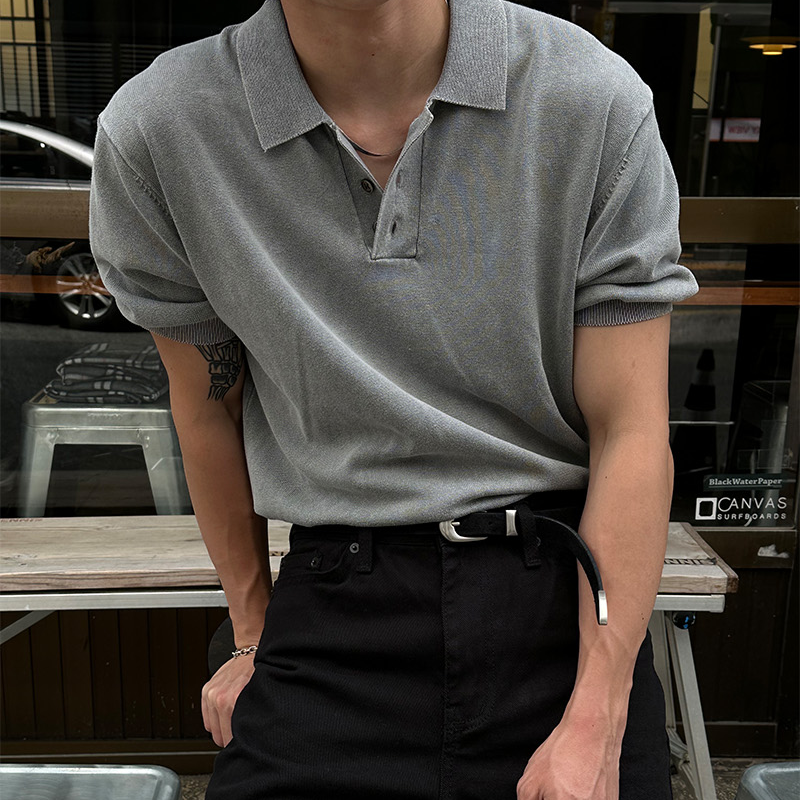 Pigment kara half knit t-shirts(5color) | ファッション通販サイト NUGU