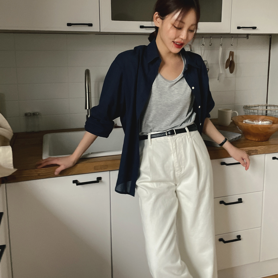 タック入りデニムパンツ(4color) | ファッション通販サイト NUGU