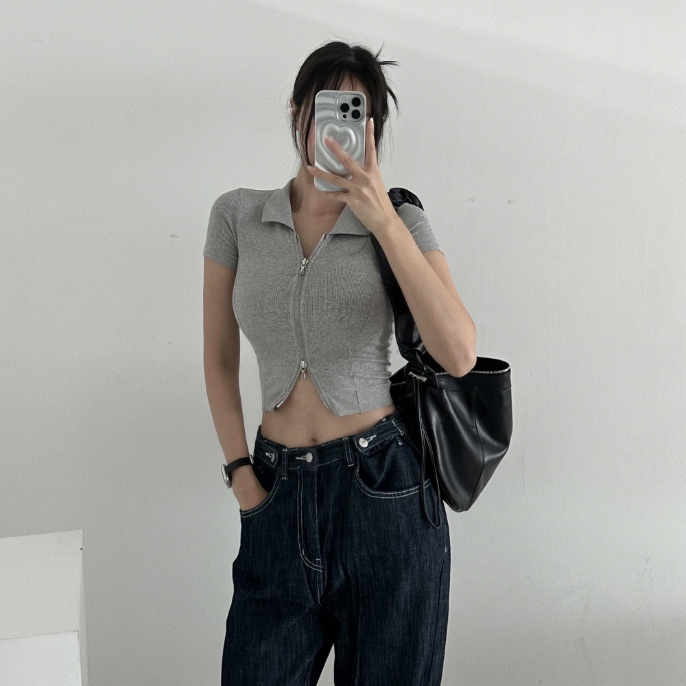 [3color]リブ2WAY半袖Tシャツ | ファッション通販サイト NUGU