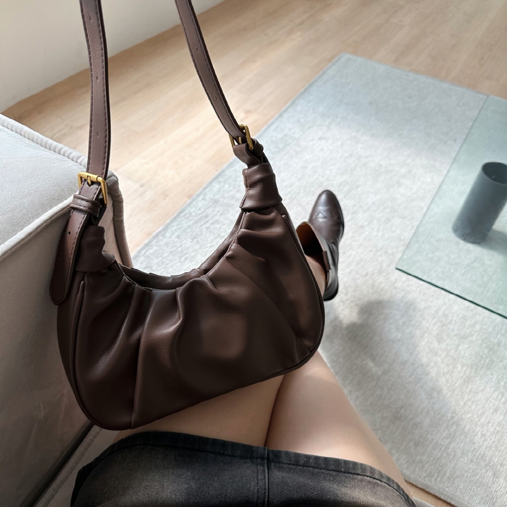 [4color]シャーリングミニレザートートバッグ/ショルダーバッグ | ファッション通販サイト NUGU