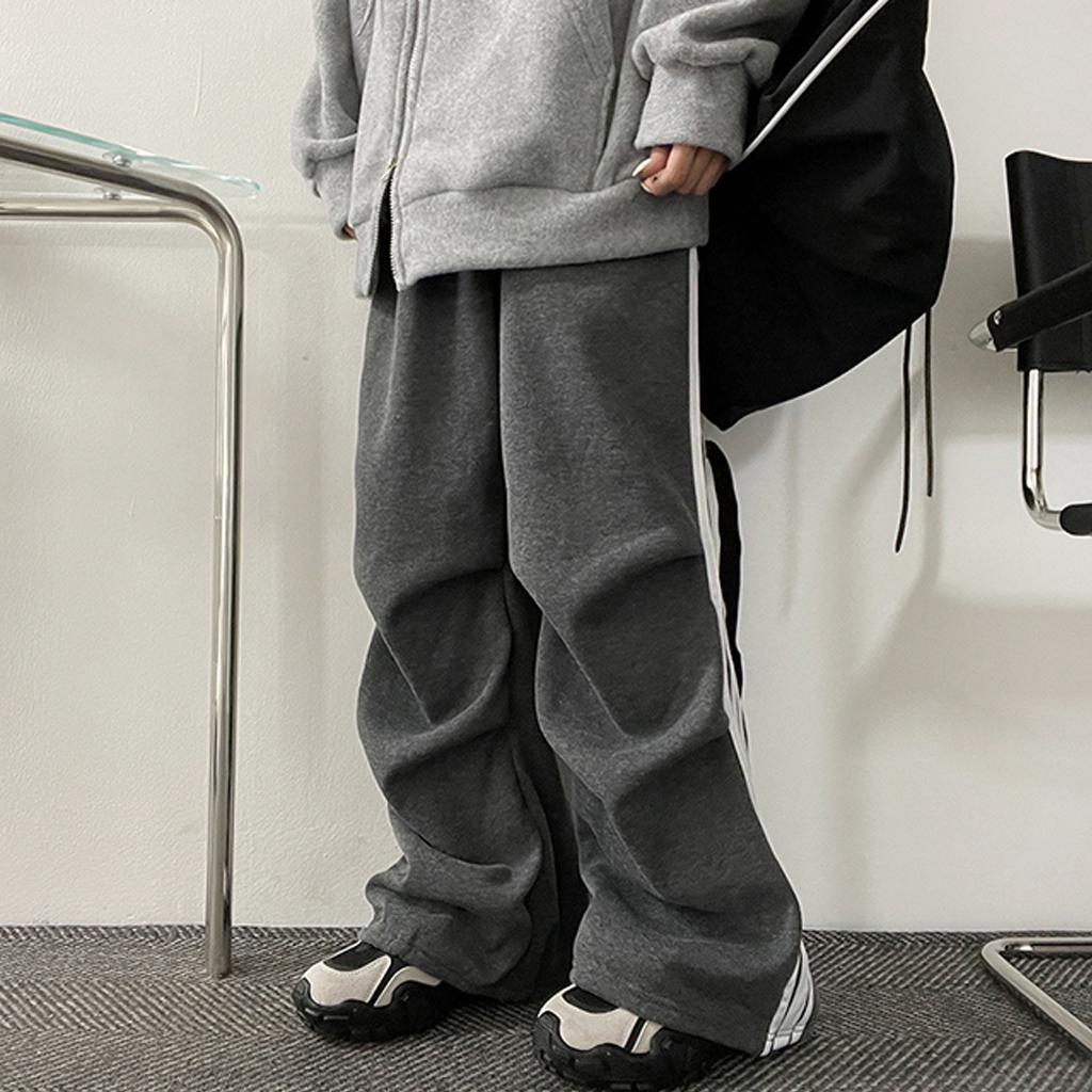 裏起毛ラインシャーリング2WAYゴムパンツ(5color) | ファッション通販サイト NUGU