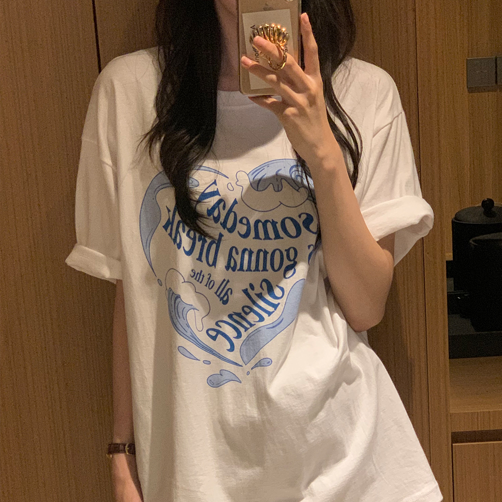 [2color]プリント半袖Tシャツ | ファッション通販サイト NUGU