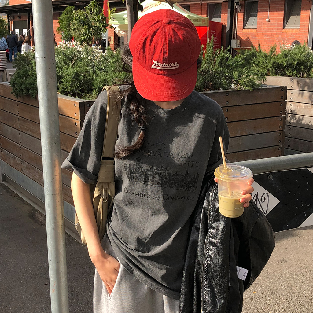 [2color]プリントポイント半袖Tシャツ | ファッション通販サイト NUGU