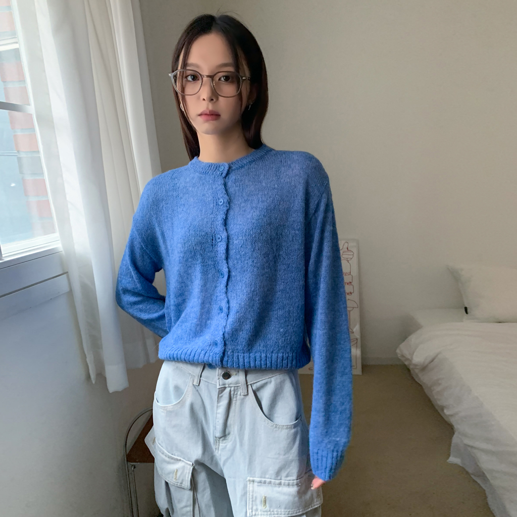 ウールニットカーディガン-7color | ファッション通販サイト NUGU